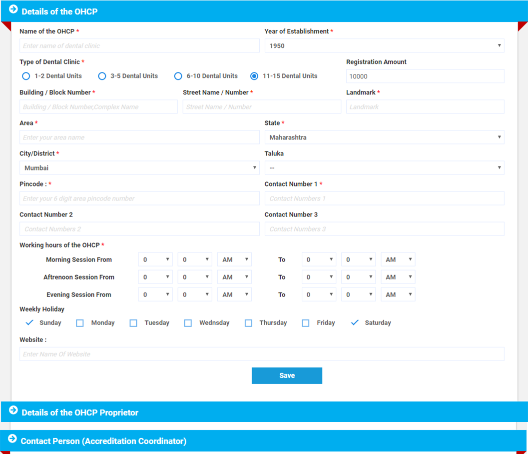 National Dental Accreditation Programme